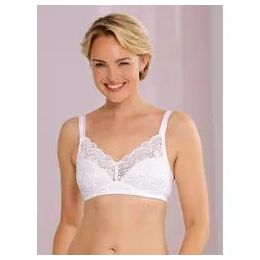 w&auml;schepur B&uuml;gelloser BH W&Auml;SCHEPUR, Damen, Gr. 95, Cup B, wei&szlig;, 60% Baumwolle, 33% Polyamid, 7% Elasthan, BHs