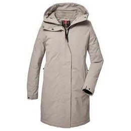 Parka "GW 73 WMN PRK", Damen, Gr. 44, beige (hellbeige), Obermaterial: 100% Polyester;Futter: 100% Polyester;F&uuml;llung: 100% Polyester, G.I.G.A. DX BY KILLTEC, Jacken Parka, Wasserdichter, atmungsaktiver Damenparka mit Teflon EcoEliteTM