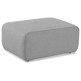 Polsterhocker Home Affaire "Noord 92/66 cm", grau, B:92cm H:44cm T:66cm, 94%PER, 6% NYL, Hocker, Polsterhocker, mit Kedernaht, sch&ouml;ne Serienerg&auml;nzung