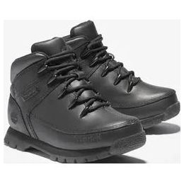 Schn&uuml;rboots Timberland "EURO SPRINT - MID LACE BOOT", M&auml;dchen, Gr. 37, schwarz, Leder, Schuhe Schn&uuml;rboots, Winterstiefel, Schn&uuml;rstiefel, Winterschuhe