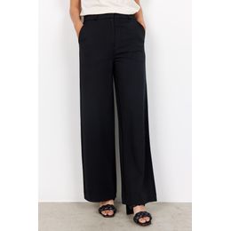 soyaconcept Damen Anzughose "SC-DANIELA 9", schwarz, Gr. 36, unifarben, Web, Obermaterial: 73% Polyester, 24% Viskose, 3% Elasthan, Hosen, Materialmix