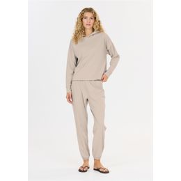 ENDURANCE ATHLECIA ATHLECIA Damen Kapuzensweatshirt "Guyana", beige, Gr. 46, unifarben, 79% Polyester, 21% Elasthan, Sweatshirts, Komfort