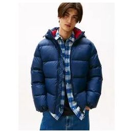 Tommy Hilfiger Steppjacke TOMMY JEANS "TJM ESSENTIAL DOWN JACKET EXT", Herren, Gr. XXL, blau (schwarz night navy), Web, Obermaterial: 100% Polyester, Jacken Steppjacke, Winterjacke Outdoorjacke Gef&uuml;ttert 2 in 1 Jacke abnehmbare Kapuze