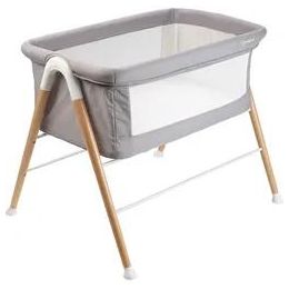 Babybett BABYGO "GoodNight, melange/grey", Baby, Gr. Liegefl&auml;che B/L: 46cm x 82cm, kein H&auml;rtegrad, grau (melange, grau), Holz teilmassiv, Kunststoff, Babybetten Babybett
