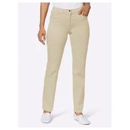 Bequeme Jeans Casual Looks, Damen, Gr. 52, Normalgr&ouml;&szlig;en, beige (sand), 96% Baumwolle, 4% Elasthan, unifarben, lang, Jeans
