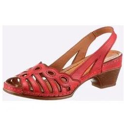 Sandale Gemini, Damen, Gr. 37, rot, Glattleder, Schuhe Sandale