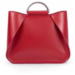 Henkeltasche Gretchen "Erica Tote", Damen, Gr. B/H/T: 34,5cm x 29cm x 15cm, rot, Leder, unifarben, Taschen, aus italienischem Rindsleder