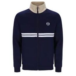 Trainingsjacke Sergio Tacchini "DALLAS TRACK TOP Herren", Herren, Gr. XS, blau (maritime blau, humus), 60% Polyester, 40% Baumwolle, Jacken Trainingsjacke, Trainingsjacke Herren, leichte Jacke, Retro, Sportjacke, Outdoor, Sale