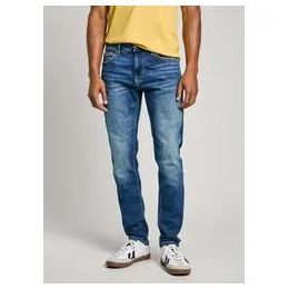 Regular-fit-Jeans Pepe Jeans "STANLEY", Herren, Gr. 36, L&auml;nge 32, blau (medium used powerflex), Denim/Jeans, Obermaterial: 93% Baumwolle, 5% Elastomultiester, 2% Elasthan, regular fit lang, Jeans