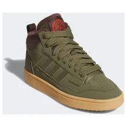 Winterboots Adidas SPORTSWEAR "RAPID COURT MID WINTERIZED", M&auml;dchen, Gr. 38,5, gr&uuml;n (olive strata, shadow braun, gum 3), Synthetik, Schuhe Winterboots, Sneaker, Schn&uuml;rboots, Winterschuhe, f&uuml;r Kinder & Jugendliche