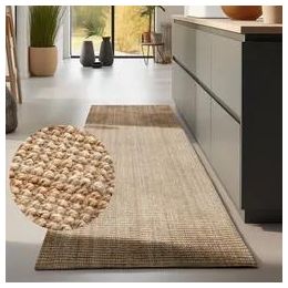 Teppich Hanse Home "Jaipur Juteteppich, als L&auml;ufer und in Rund", beige (naturgold), B:80cm H:10mm L:200cm, Jute, Teppiche, Teppich, 100% Naturfaser, Wohnzimmer, Esszimmer, Schlafzimmer, GRS