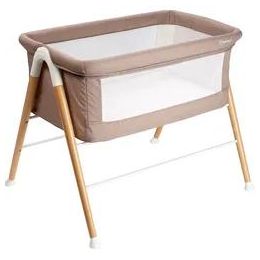 Babybett BABYGO "GoodNight, melange/beige", Baby, Gr. Liegefl&auml;che B/L: 46cm x 82cm, kein H&auml;rtegrad, beige (melange, beige), Kunststoff, Massivholz, Babybetten Babybett