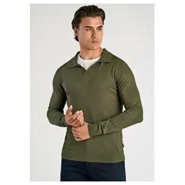 Strickpullover LINDBERGH "Strickpullover Slim Fit", Herren, Gr. XXL, gr&uuml;n (army), Obermaterial: 80% Viskose, 20% Nylon, V-Ausschnitt, Pullover Strickpullover