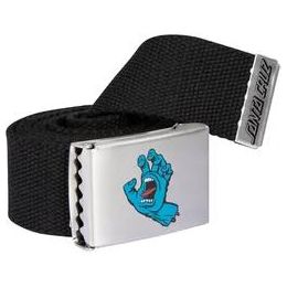 Stoffg&uuml;rtel Santa Cruz "SCREAMING MINI HAND BELT", Damen, schwarz, Obermaterial: 100% Polyester, G&uuml;rtel Stoffg&uuml;rtel, aus Polyester, sportlicher Stil