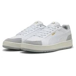 Sneaker Puma "Court Classico Sport Sneakers Erwachsene", Damen, Gr. 39, wei&szlig; (wei&szlig; cool light gray), Obermaterial: Synthetik, Kuhleder, Textil, Leder. Futter: Textil. Innensohle: Textil. Laufsohle: Gummi, Schuhe Sneaker
