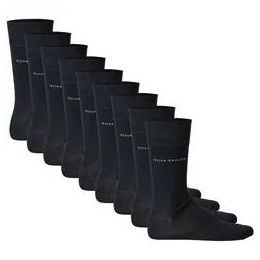 Kurzsocken Tom Tailor "Socken 9er Pack", Herren, Gr. 39-42, blau (navy), Obermaterial: 77% Baumwolle CO. 20% Polyamid PA. 3% Elasthan EL., Socken