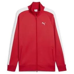 Trainingsjacke Puma "T7 ALWAYS ON Trainingsjacke Herren", Herren, Gr. S, rot (for all time rot), Obermaterial: 33% Baumwolle, 67% Polyester. Taschenfutter: 100% Baumwolle. Rippe: 93% Polyester, 7% Elasthan, Jacken Trainingsjacke