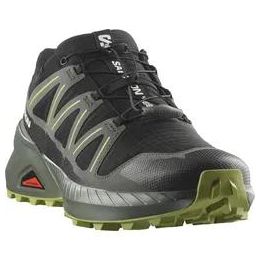 Trailrunningschuh Salomon "SPEEDCROSS PEAK GORE-TEX", Herren, Gr. 42, schwarz (schwarz, urban chic, schwarz citron), Synthetik, Textil, Schuhe, wasserdicht