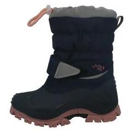 Snowboots Lurchi "Flipp", M&auml;dchen, Gr. 27, blau (navy), Synthetik, Textil, Schuhe Snowboots, Snowboots, Reflektoren am Klett, Gr&ouml;&szlig;enschablone zum Download