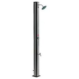 Solardusche GRE "DSP35", schwarz, B:25cm H:214cm, Polyvinylchlorid (PVC), Outdoorduschen, 214 cm H&ouml;he