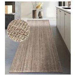 Teppich OTTO HOME "Avot Juteteppich", braun (graubraun), B:80cm H:10mm L:150cm, Jute, Teppiche, Teppich, 100% Jutefaser, L&auml;ufer, Esszimmer, Wohnzimmer, Skandi