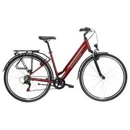 Cityrad KROSS "Sentio 1.0" Gr. 46, rot (rot, schwarz), Fahrr&auml;der, 46cm, 28 Zoll (71,12cm) hinten: 28 Zoll (71,12cm)