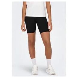 Trainingsshorts Only Play "ONPJAM-SANA-3 XHW SHORTS NOOS", Damen, Gr. L (40), N-Gr, schwarz, Jersey, Obermaterial: 80% Nylon, 20% Elasthan, unifarben, skinny fit knielang, Hosen
