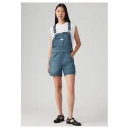 Levi's Latzhose LEVI'S "UTILITY SHORTALL", Damen, Gr. M (38), N-Gr, anniversary party sh, Web, Obermaterial: 100% Baumwolle, unifarben, relaxed fit ca. Mitte Oberschenkel, Hosen, Sommerhose im Five-Pocket Style