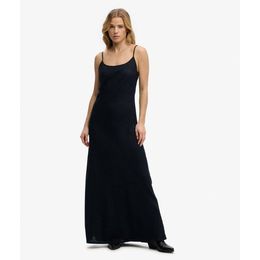 Superdry Damen Bias Cut Maxi-slip-kleid Black - Gr&ouml;&szlig;e: 40 214423650075402A019