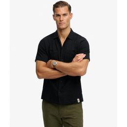 Superdry Herren The Merchant Store - Strukturiertes Kurzarmhemd Black - Gr&ouml;&szlig;e: L 104100900022902A003