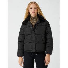 KOTON Jacke Damen Gr&ouml;&szlig;e L schwarz Winterjacke