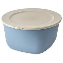 Aufbewahrungssch&uuml;ssel Koziol "CONNECT BOX 4", blau (nature flower blau), B:24,7cm H:13cm, Lebensmittelaufbewahrungsbeh&auml;lter, sp&uuml;lmaschinengeeignet, melaminfrei, CO2 neutrale Produktion, 4 L