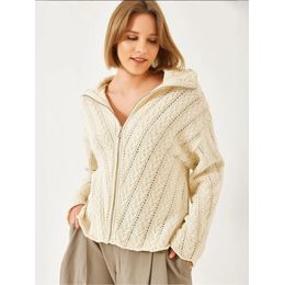 Bianco Lucci Strickjacke Damen Gr&ouml;&szlig;e S/L creme