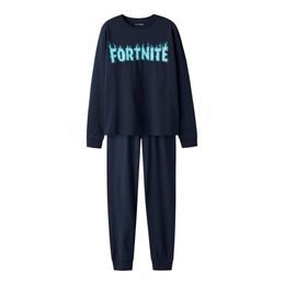 Two Soon Schlafanzug 'Fortnite' Jungen Gr&ouml;&szlig;e 146/152 navy / hellblau