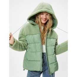 KOTON Jacke Damen Gr&ouml;&szlig;e L hellgr&uuml;n Winterjacke