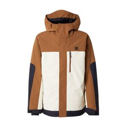 DC Shoes Sportjacke 'DEFIANT' Herren Gr&ouml;&szlig;e S beige / schwarz / wei&szlig;