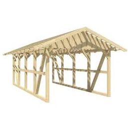 Skan Holz Einzelcarport SKANHOLZ "Schwarzwald", wei&szlig;, B/H/T: 424cm x 220cm x 772cm, Carports, mit Dachlattung