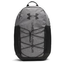 Sportrucksack Under Armour "Hustle Sport 6.0 Backpack", castlerock, schwarz, schwarz, Rucks&auml;cke, B/H/T: 32cm x 16cm, Obermaterial: 100% Polyester, f&uuml;r vielseitige Aktivit&auml;ten, robuste Verarbeitung, B:32cm H:16cm