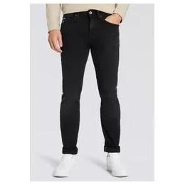 Slim-fit-Jeans Pepe Jeans "SLIM JEANS HATCH FS WASHED BLK", Herren, Gr. 34, L&auml;nge 32, schwarz (schwarz used), Denim/Jeans, Obermaterial: 98% Baumwolle, 2% Elasthan, slim fit, Jeans Slim-fit-Jeans, im 5-Pocket-Stil