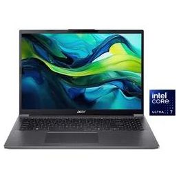 Acer Notebook "Aspire 16 A16-71M", grau (steel grau), 16 GB RAM 512 GB SSD, Core Ultra 7, Windows11Home64Bit, Notebooks