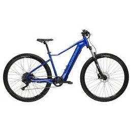 E-Bike KROSS "KROSS E-MTB Lea Boost 2.0 29 Zoll blau" Gr. 43, blau (blau, schwarz), Elektrofahrr&auml;der, Damen, 43cm, 29 Zoll (73,66cm), Pedelec, Elektrofahrrad f&uuml;r Damen und Herren, MTB