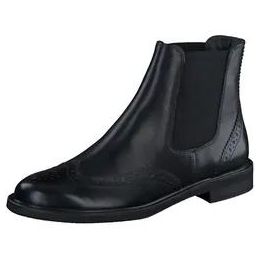 Stiefelette Paul Green "Paul Green Stiefelette Glattleder", Damen, Gr. 37,5, schwarz, Glattleder, Schuhe Stiefelette