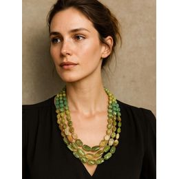 Collezione Alessandro Necklace 'Marble' female Green size Onesize