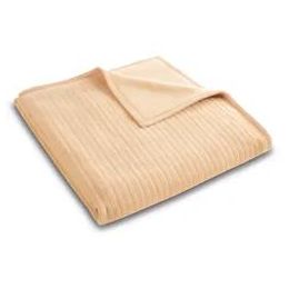 Wohndecke Biederlack "Feel Cord", beige (feel sand), B:150cm L:200cm, Baumwolle, Polyacryl, Polyester, Wohndecken, Wohndecke, mit sch&ouml;ner Hoch-Tief-Struktur
