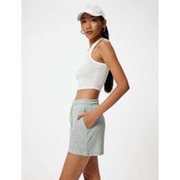 KOTON Shorts Damen Gr&ouml;&szlig;e 44 grau