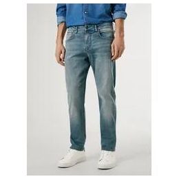 Straight-Jeans Pepe Jeans "CASH", Herren, Gr. 30, L&auml;nge 34, blau (light blau used), Denim/Jeans, Obermaterial: 93% Baumwolle, 5% Polyester, 2% Elasthan, straight fit lang, Jeans Straight-Jeans, im 5-Pocket-Stil