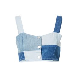 MONKI Top Damen Gr&ouml;&szlig;e XXS blau / blue denim / hellblau