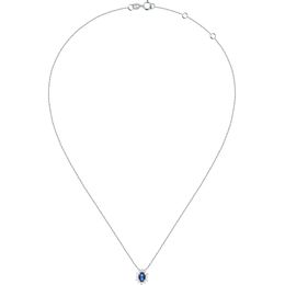 Live Diamond Kette Damen Gr&ouml;&szlig;e One Size blau / silber