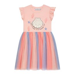 Danamade Kleid M&auml;dchen Gr&ouml;&szlig;e 122 opal / pfirsich / hellpink / perlwei&szlig;