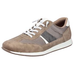 Rieker Sneaker Herren Gr&ouml;&szlig;e 40 dunkelbeige / braun / wei&szlig;